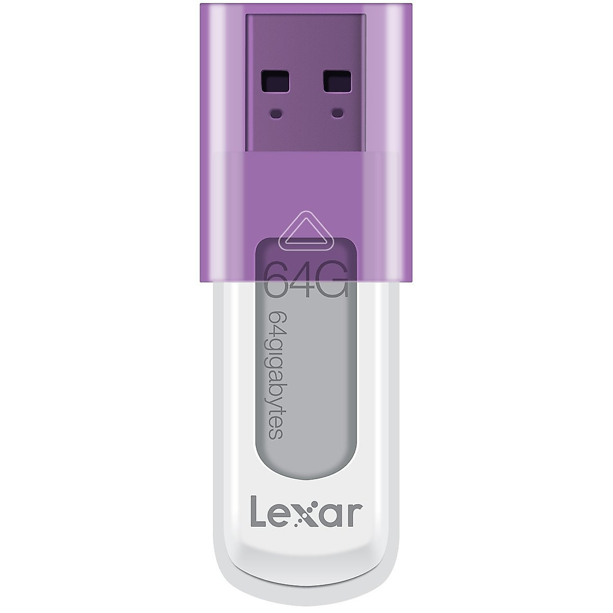 Lexar JumpDrive S50 64GB USB 2.0 Flash Drive, LJDS50-64GABNL (Purple)
