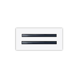 BUILDMART - 10x4 Modern AC Vent Cover - Decorative White Air Vent - Standard Linear Slot Diffuser - Register Grille for Ceiling, Walls & Floors - Texas Buildmart