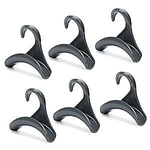 DricRoda Purse Handbag Hanger Hook, Purse Handbag Closet Organizer Storage Hook, Portable Plastic Closet Rod Hanger Rack Holder for Purses Bags Hats Ties Silk Scarves Belts, Space Saving, 6 Pack