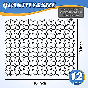 Oceanpax 12 Pack 16 X 13 Inch Square Cat Scat Mats for Cats with Spikes, Prickle Strips from Digging Cat Deterrent Outdoor