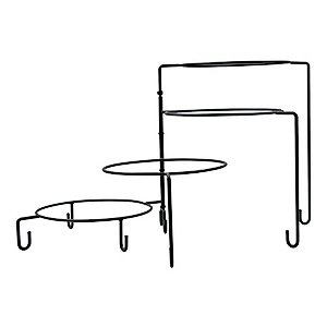 TableCraft Products BKP4 Stand, 4 Tier, 14.5"Height, Black Metal