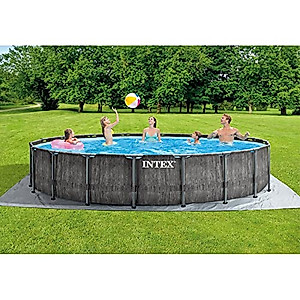 Intex Prism Frame Greywood Above Ground Pool 18 ft 26743EH