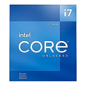 Intel Core i7-12700KF Desktop Processor 12 (8P+4E) Cores up to 5.0 GHz Unlocked  LGA1700 600 Series Chipset 125W