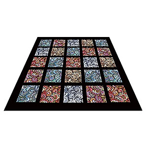 Nother 6 PCS Fat Quarters Fabric Bundles 18 inchx22 inch Cotton Quilting Fabric for Sewing Mask,Paisley Pattern