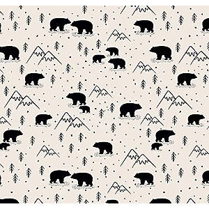 Stesha Party Bear Baby Shower Birthday Wrapping Paper - Folded Flat 30 x 20 Inch (3 Sheets)