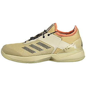 adidas Women's Adizero Ubersonic 3 Citified, Light Brown/Grey/True Orange, 7.5 M US