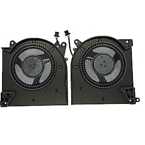 ZHAWULEEFB Replacement New CPU and GPU Cooling Fan for Dell Alienware M15 R3 R4 RTX3080 AWm15-7272WHT-PUS AWM15R4-7689WHT-PUS ALWM15R3 Series 0D1X38 0TG9V0 EG50061S1-C070-S9A EG50061S1-C080-S9A DC12V