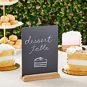 Mini Chalkboard Signs with Stand for Table Decorations, Food Signs, Message Boards, 6 x 8 in (6 Pack)