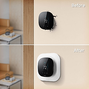 CaseBot Wall Plate for New 2022 Ecobee Smart Thermostat Premium & 2022 Ecobee Smart Thermostat Enhanced, Practical and Stylish Trim Kit Bracket Mount Cover, Easy Installation, White