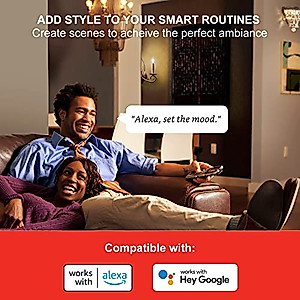 Sengled Smart Light Bulbs, WiFi Candelabra Led Light Bulbs, Smart Edison Vintage Light Bulb, E12 Smart Bulbs That Work with Alexa＆Google, Filament Bulb 40 Watt Equivalent, B11, No Hub Request