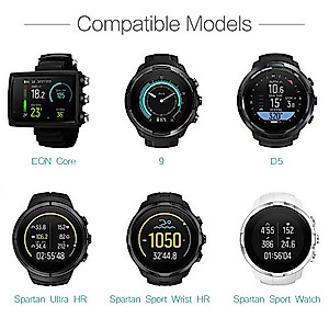 TUSITA Charger Compatible with Suunto 9, D5, Spartan Ultra HR, Spartan Sport Wrist HR, EON Core - Magnetic USB Charging Cable 100cm - GPS Watch Accessories