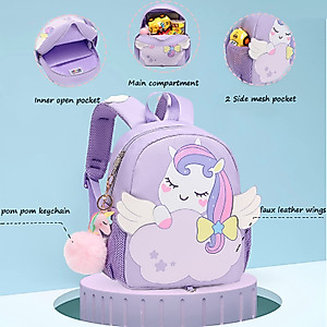 Jumpopack Unicorn Backpack for Girls Toddler Backpack for Girls Preschool Backpack Kids' Backpacks Small Mini Toddler Backpack Toddler Bookbag