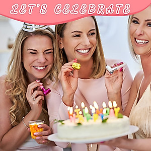 Lallisa 100 Pcs Happy Birthday Plastic Disposable Shot Cups 2 oz Birthday Shot Glass Drinking Tasting Serving Snacks Samples Cups forParty Favors Happy Wedding Supplies(Pink)