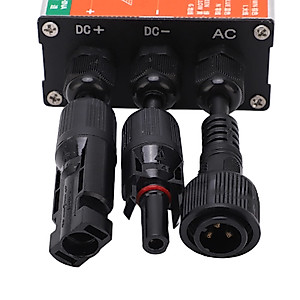 Aluminum Alloy DC 24V40V Solar Power Inverter, Grid Tie Inverter, AC 120V to 230V, Grid Tie Inverter Pure Sine Stackable Converter for Off Grid Solar System Home RV