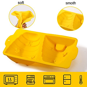 Vodolo Large Beehive silicone cake mold/Bee hive Cake Pan, Nonstick Bakeware for What Will It Bee Baby Shower Gender Reveal Party Decorations