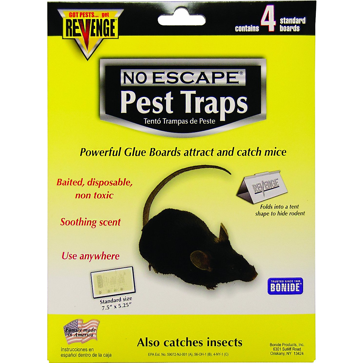 Bonide Products-ROXIDE 47044/61122 Revenge Mice Glue Board