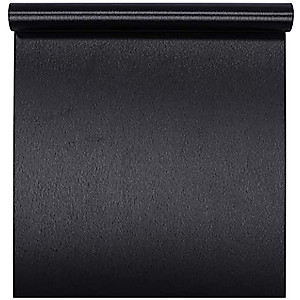 Self Adhesive Thick Vinyl Black Brushed Metallic Stainless Steel Contact Paper for Fridge Refrigerator Dishwasher Stove Kitchen Appliances 15.7x117 Inches