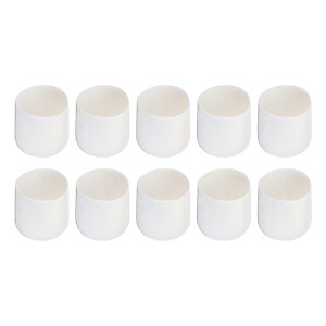 Rebower Screw Thread Protector Cover Rubber End Caps, [for Screw, Bolt] - 1 3/4"(45mm) ID/White/10pcs