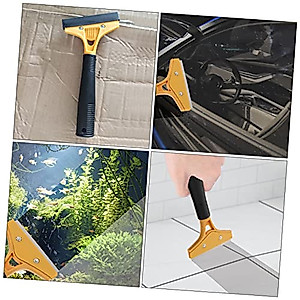 PRETYZOOM 1pc Razor Scraper Cleaning Shovel Tile Cleaning Tool Plastic Steel Ceramic Cleaning Scraper