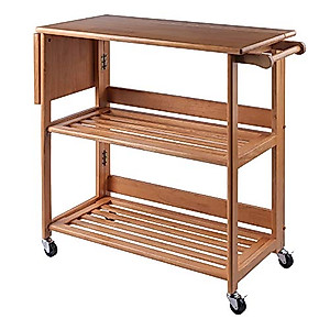 Winsome Radley Kitchen Cart, Light Oak
