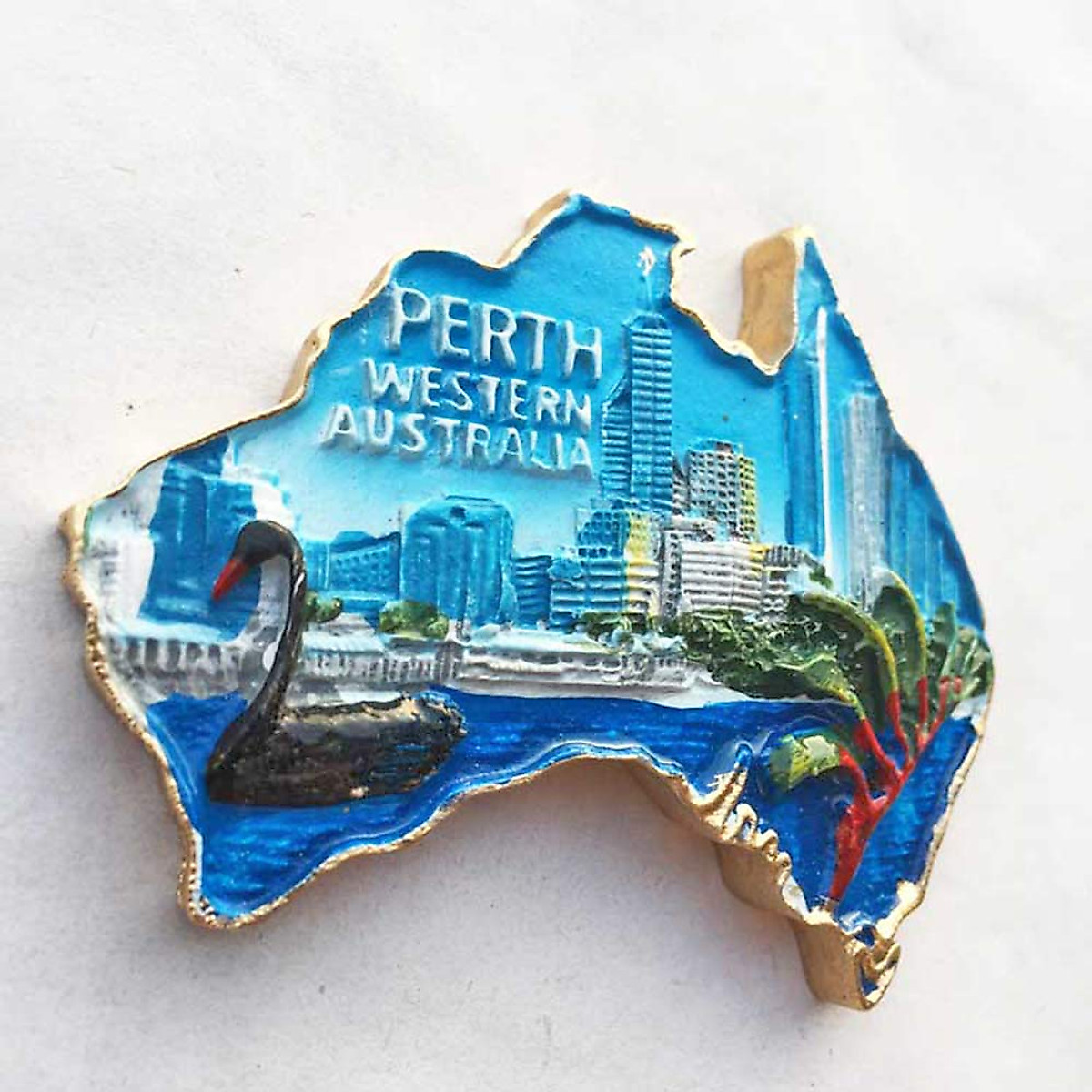 3D Perth Australia Refrigerator Magnet Travel Sticker Souvenirs Home & Kitchen Decoration Australia Fridge Magnet from China