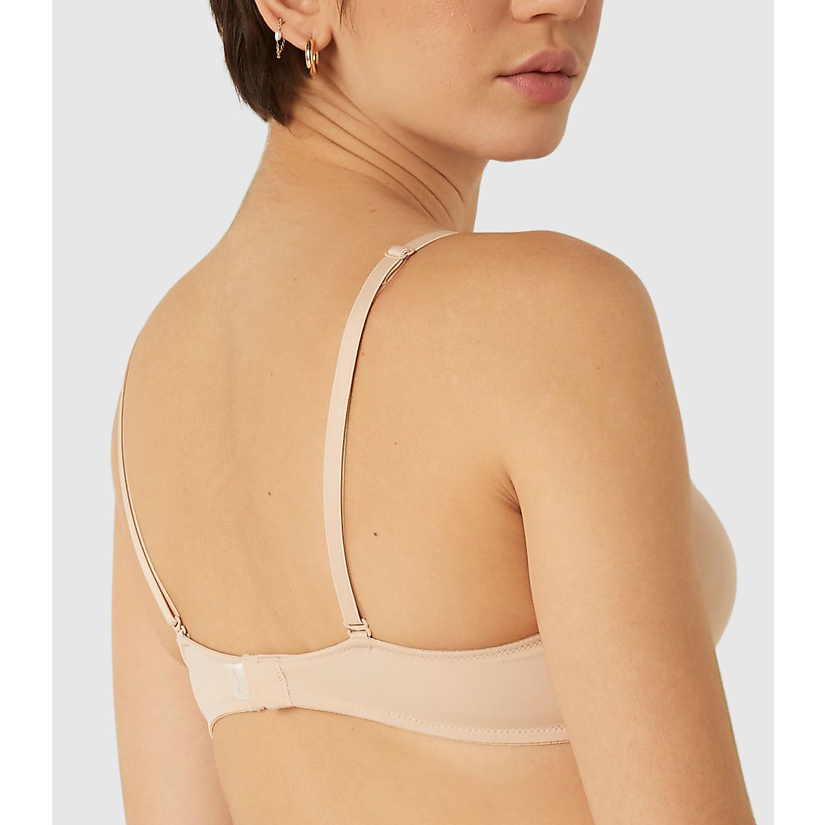 Victoria's Secret Pink Wear Everywhere Super Push Up Bra, Padded, Smoothing, Bras for Women, Beige (34B)