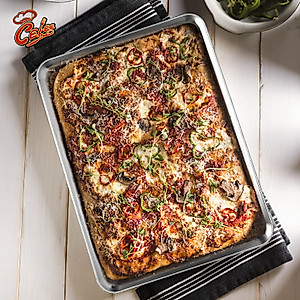 4 Pieces Quarter Sheet Pan, CEKEE Stainless Steel Cookie Sheets for Baking, Baking Sheets For Oven, Baking Pan Tray Cookie Pan, Warp Resistant & Heavy Duty Baking Pans Set - Size 12 x 10 x 0.98 Inch