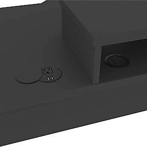 Bestar Hampton L-Shaped Corner Gaming Desk, 66W, Graphite
