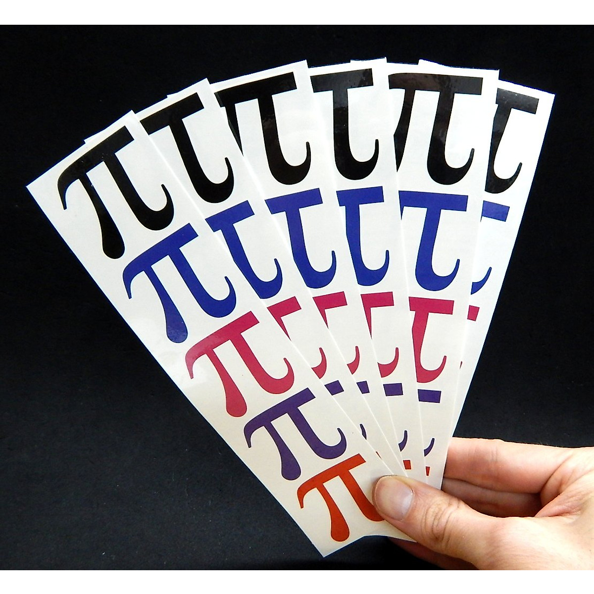 Pi Symbol Temporary Tattoos, Pi Day Math Party Favors, (6 Sheets)