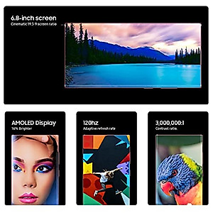 Samsung Galaxy S22 Ultra Smartphone, Factory Unlocked Android Cell Phone, 512GB, 8K Camera & Video, Brightest Display, S Pen, Long Battery Life, Fast 4nm Processor, US Version, Green (Renewed)