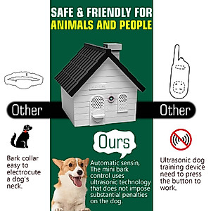 GIANAC Anti Barking Device, Ultrasonic Dog Bark Deterrent Devices, Bark Box, 50 Ft. Dog Barking Control Device Indoor Outdoor for Dogs Training & Behavior Aids