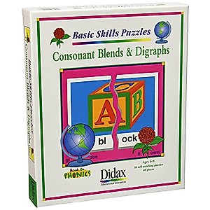 Didax Educational Resources Consonant Blend & Digraph Puz