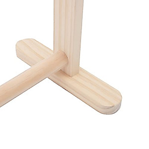 Gdrasuya10 Pet Clothes Garment Rack, Wood Pet Clothing Display Stand Closet Organizer for Pets' or Children's Clothes, 22.05 x 9.45 x 43.31in