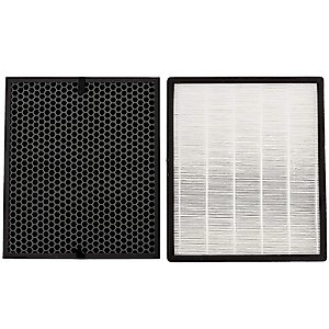(2-Pack) True HEPA Air Cleaner Filter Replacement Set + Activated Carbon Pre-Filter Compatible with Levoit Air Cleaner LV-PUR131, LV-PUR131-RF by LifeSupplyUSA