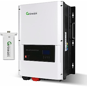 vinmax Solar Inverter 48V 6KW 120/240V Upgrade Growatt Split Phase Output Grid Built-in 80A MPPT Charge Controller with Module(3-5 Days Delivery)