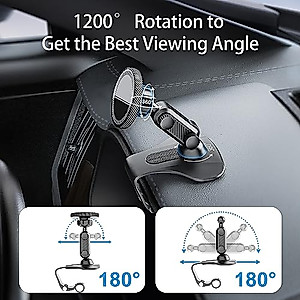 [2023 Newest] for MagSafe Car Mount, [Powerful Magnets] Super Stable Magnetic Phone Holder for Car Dashboard & Air Vent [Multi-Angles], Cell Phone Holder Car for iPhone 15 14 13 12 Android All Phones