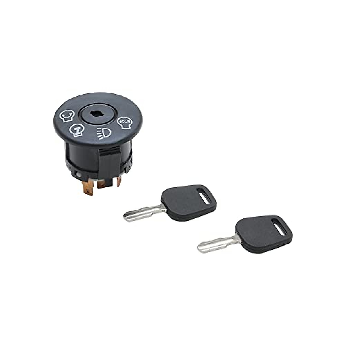 VIRTIONZ MWIRE Ignition Switch with Two Keys Replacement CompatibleReplacement for Husqvarna 532175566 || 175566 || for Riding Lawn Mowers