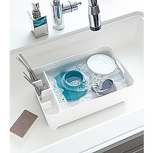Yamazaki Home Drainer-Drying Kitchen Counters | Plastic | Dish Rack, One Size, White
