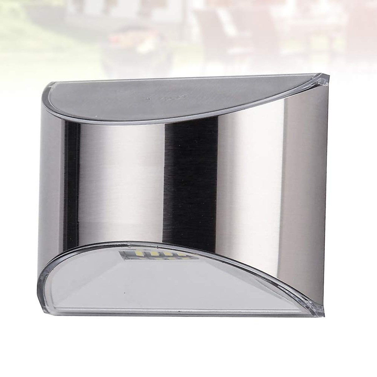 SOLUSTRE LED Outdoor Flood Lights Solar Pathway Light Solar Motion Sensor Light Solar Powered Flood Lights Solar Motion Detector Lights Solar Wall Light Stainless Steel Stair Light