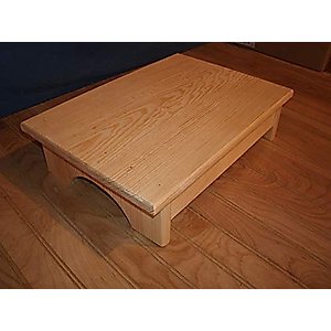 Handmade wooden stool, step stool, 4" wooden step stool, wide adult step stool, wood step stool, handmade wooden step stool