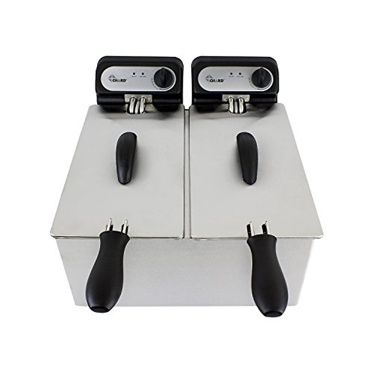 CHARD DF-6E, Dual Tank Deep Fryer, Stainless Steel, 6 liter, 1500 watts