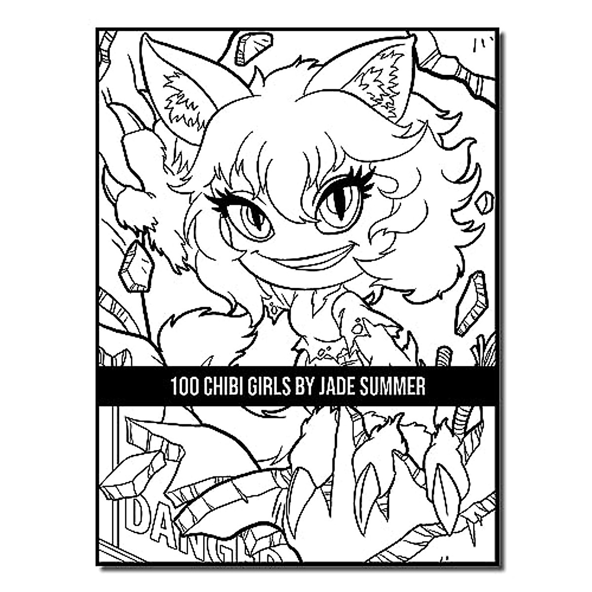 100 Chibi Girls: An Adult Coloring Book Collection with Cute Girls, Fantasy, Horror, Christmas, and More!