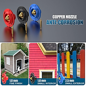 Cordless Paint Sprayer for Makita 18V LXT Li-ion Battery, 200W Spray Paint Gun with Brushless Motor, 3 Copper Nozzle and 1000ML Container, Spray Gun for Painting Ceiling, Fence, Walls(No Battery)