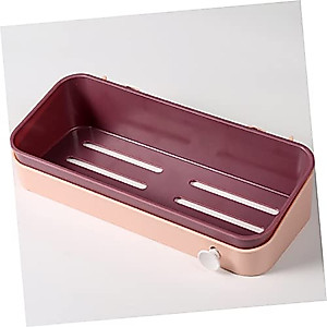 Healeved 3pcs Shampoo Holder Organizer Wall Shower Shelf Rack Kitchen Wall Punch Free Supportor Practical Rack Commodity Shelf Storage Rack Toothpaste Holder Soap Holder Suction Wall