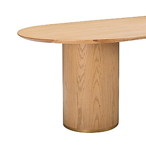 Tov Furniture Brandy Natural Ash Wood Oval Dining Table