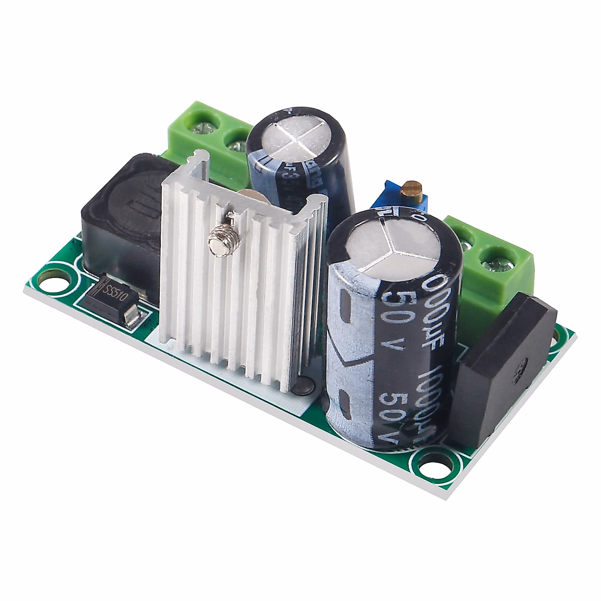 QCCAN 4PCS LM2596HV AC/DC to DC Step Down Buck Converter Module, Adjustable AC 5-30V DC 5-48V 24V 36V 48V to DC 2.5-35V 12V Step-Down 2A Power Supply Module