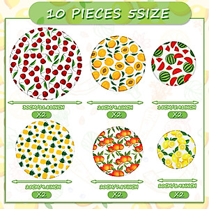 Chengu 12 Pcs Reusable Bowl Covers Bulk Elastic Cloth Fabric Bowl Cover for Bread Proof Rising Sourdough 5 Size Dish Food Stretchy Storage Cover for Leftovers Kitchen Container