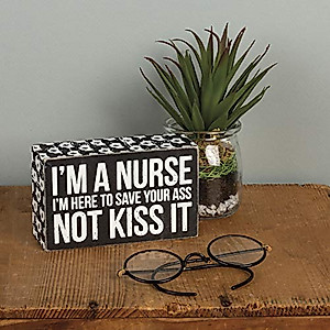 Primitives by Kathy Box Sign, 5-Inch by 3-Inch, I'm a Nurse