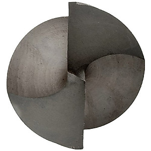 Chicago Latrobe - 53140 110 High-Speed Steel Taper Shank Drill Bit, Black Oxide Finish, #2 Morse Taper Shank, 118 Degree Conventional Point, 5/8" Size