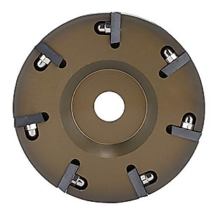 AUNMAS Hoof Trimming Disc, Electric Aluminium Alloy Hoof Nipper Knife Tool Livestock Sheep Cattles Horses Cow Hoof Trimming Disc Plate with 7 Blades, Dark Brown